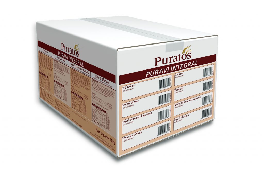 Mistura De Pão Integral Com Centeio Puraví 10kg Puratos