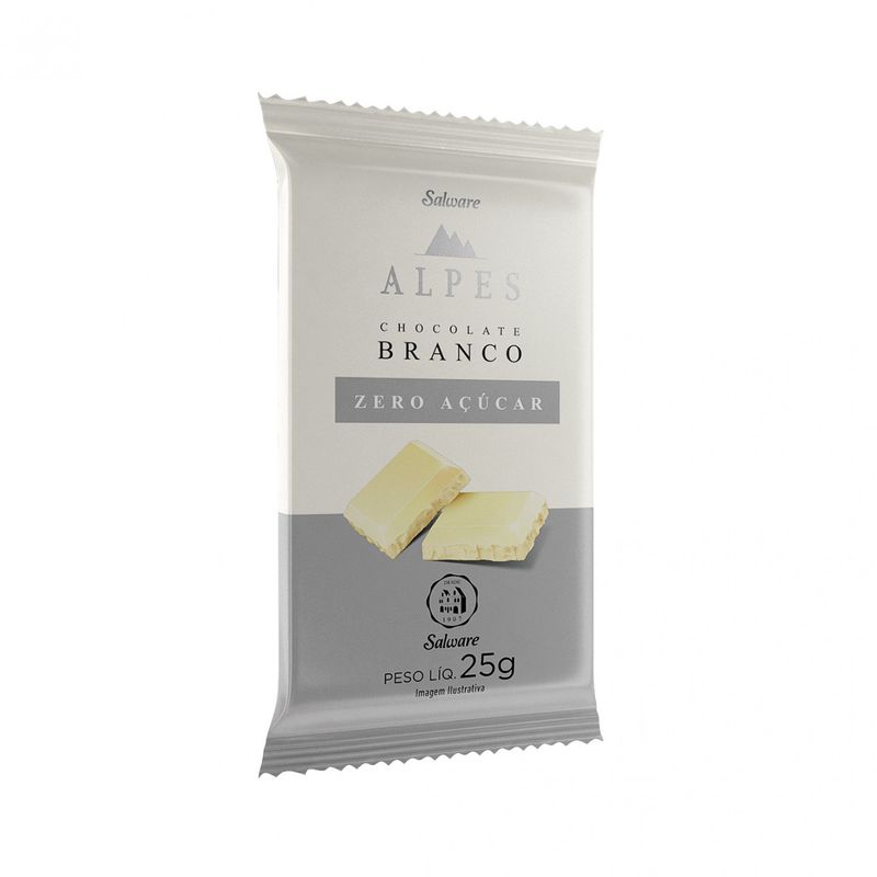 Chocolate Zero Açúcar Branco Salware - 25g