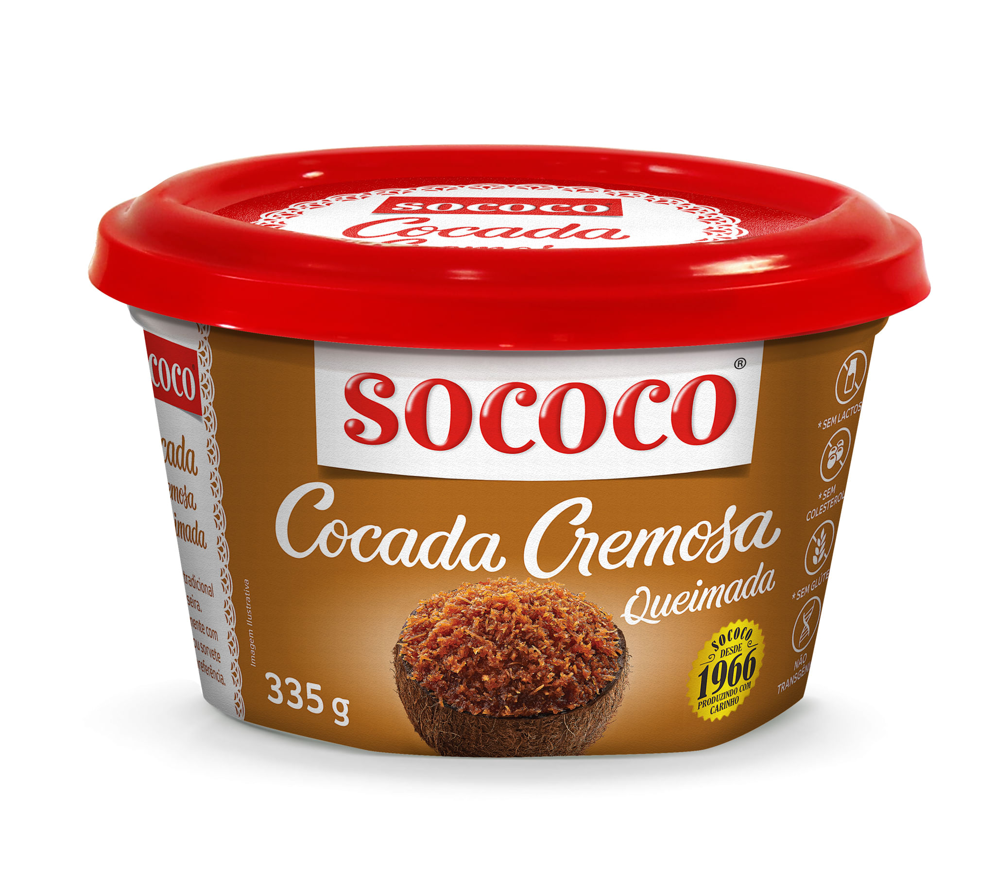 Doce Coco Cremoso Queimado 335g Sococo