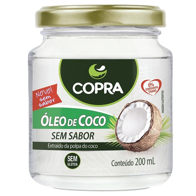 Óleo De Coco Sem Sabor Copra 200ml