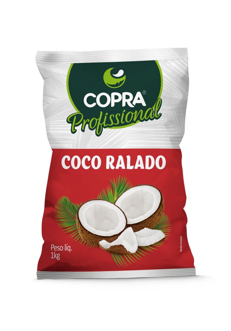 Coco Flocado Úmido e Adoçado Copra - 1Kg