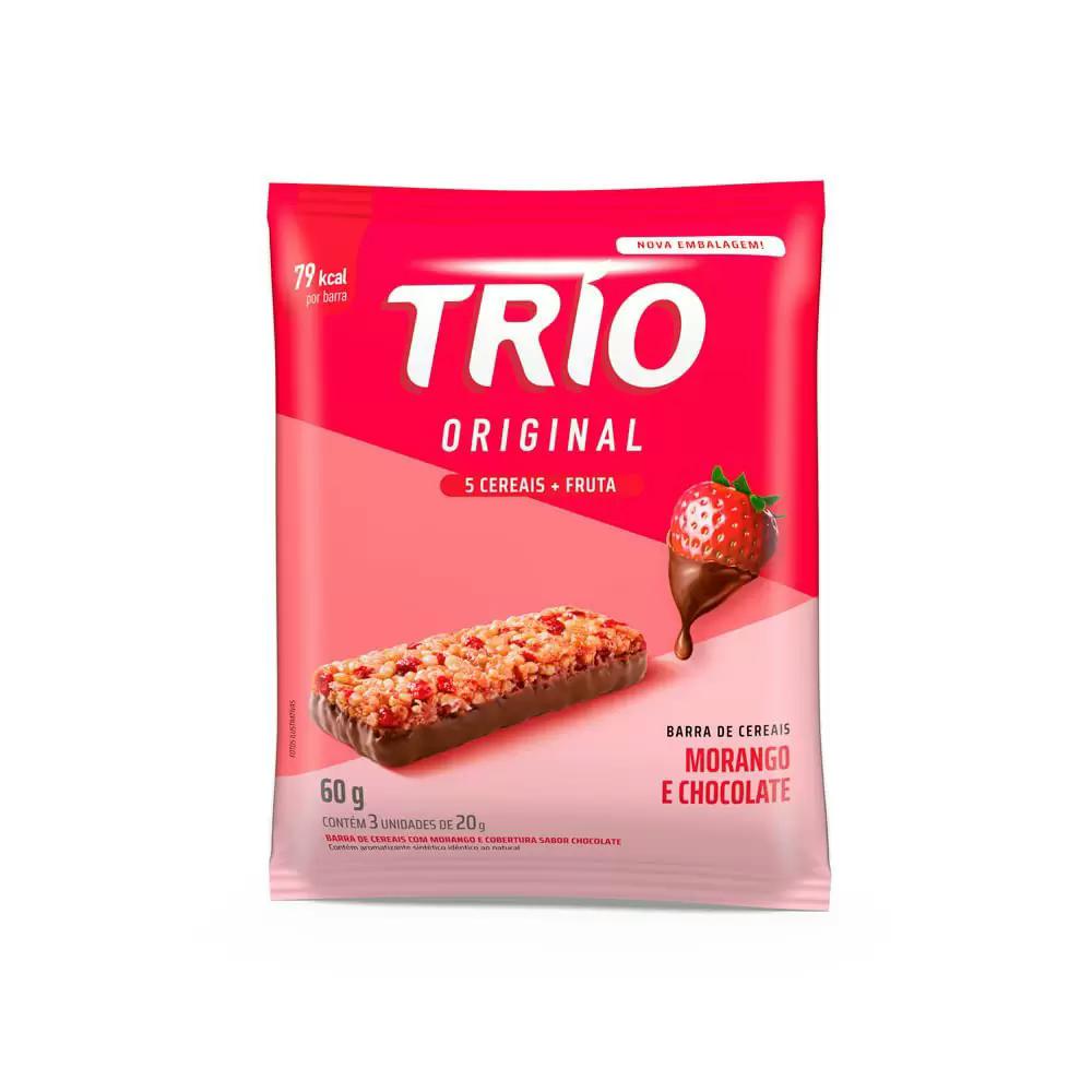 Trio Morango com Chocolate Pacote com 3 - 20g