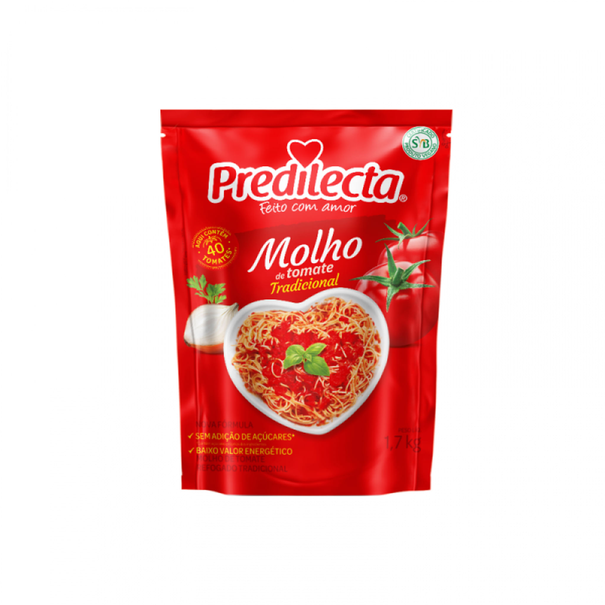 Molho Refogado Tradicional Stand Up Predilecta 1,7 Kg Predilecta