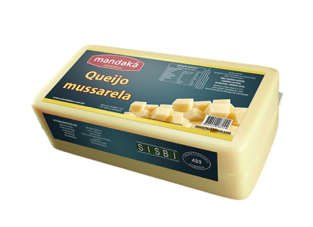 Queijo Mussarela Peça Com Aproximadamente 4kg Mandaká Queijo Mussarela Peça Com Aproximadamente 4kg Mandaká
