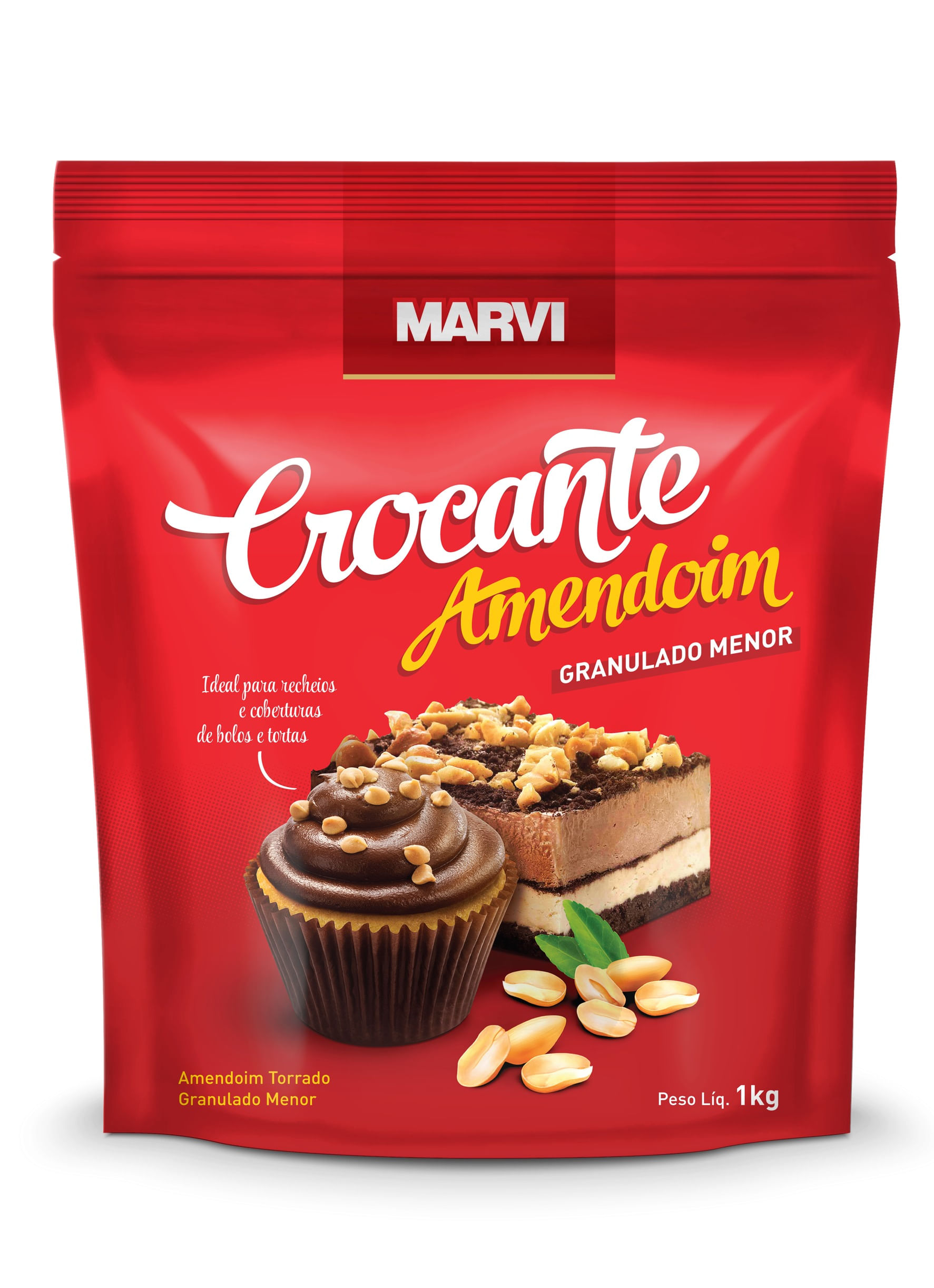Crocante Amendoim 1Kg Marvi