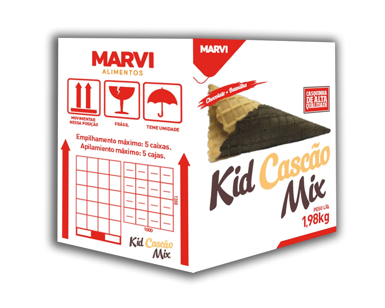 Kid Cascão Mix 1,98Kg Marvi