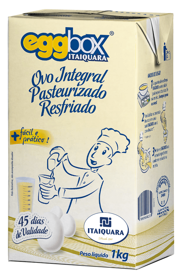 OVO INTEGRAL PASTEURIZADO 1KG ITAIQUARA