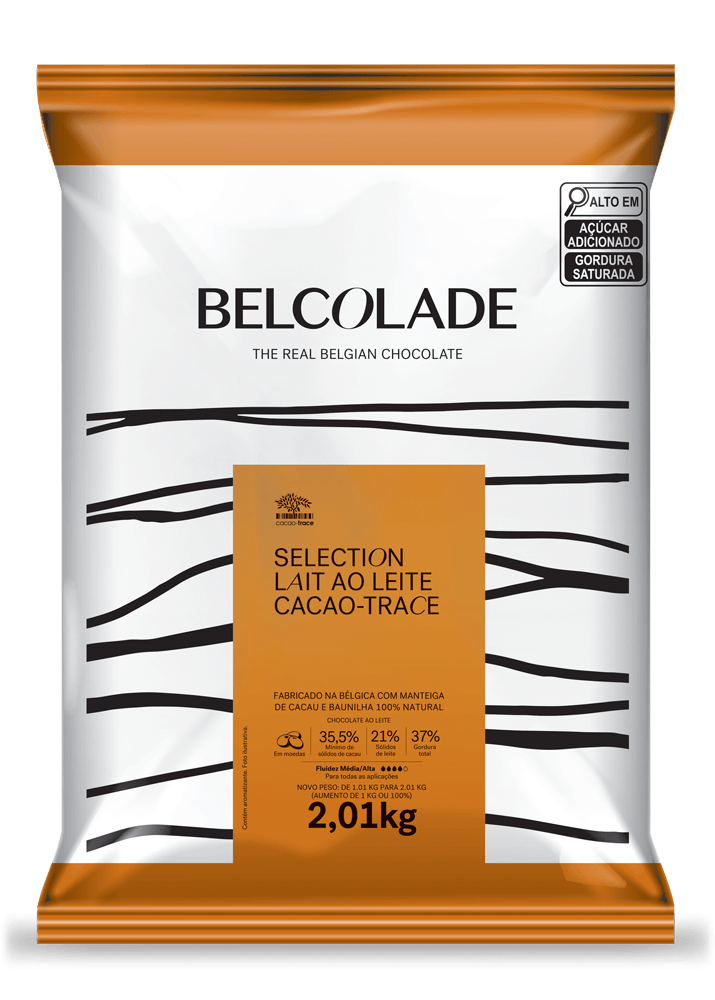 Chocolate Belcolade Ao Leite Lait Selection Moeda 2,01Kg Puratos