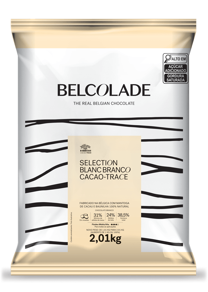 Chocolate Belcolade Branco Blanc Selection Moeda 2,01Kg Puratos